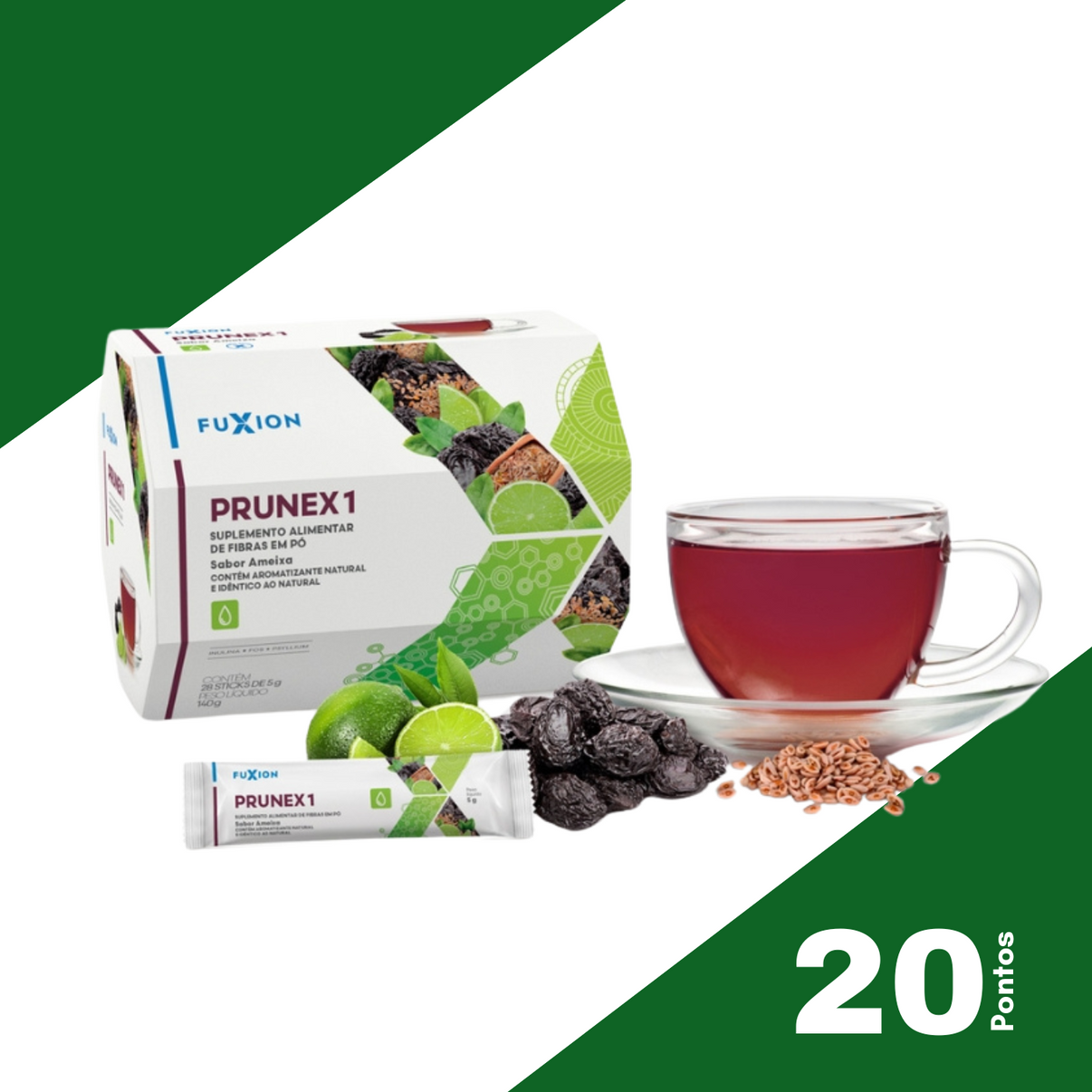 PRUNEX 1 FuXion Brasil - Limpeza do Sistema Digestivo